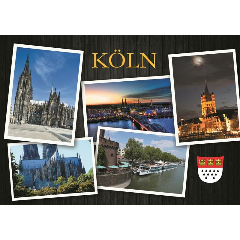 Magnet Metall Köln Dom Gold - SOUVENIR BAUER