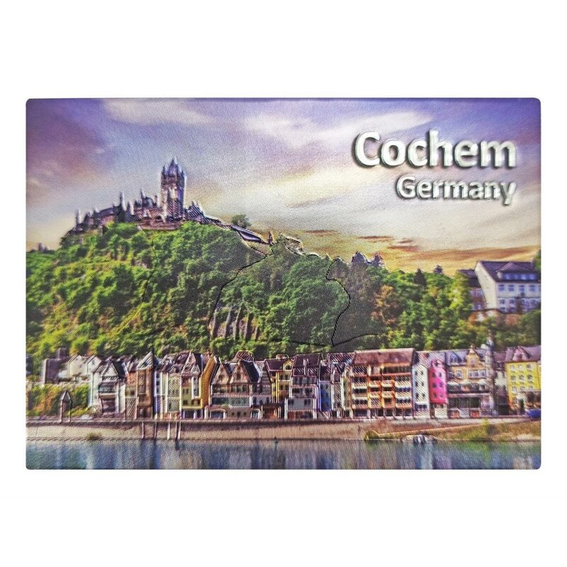 Fotomagnet Kühlschrankmagnet Foto Magnet Glitzer Folie - Cochem - SOU
