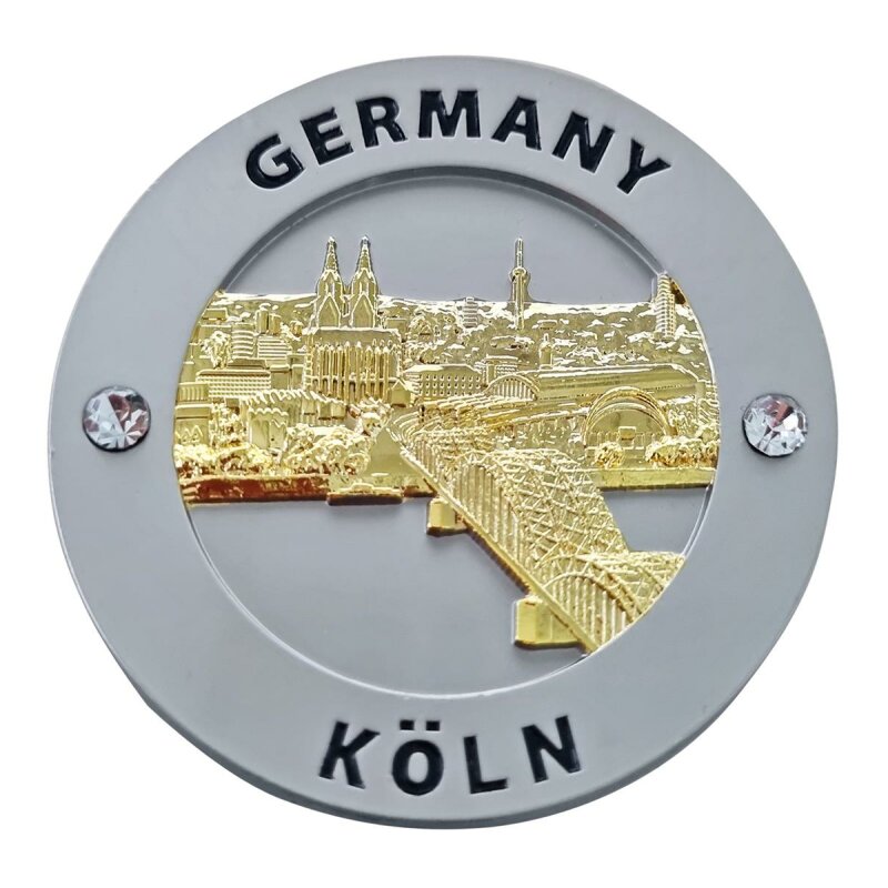 Magnet Münze Gold 63 x 63mm Köln - SOUVENIR BAUER